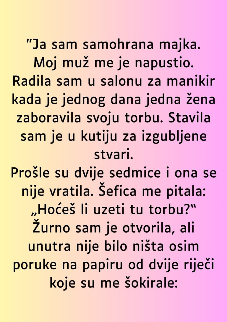 “Ja sam samohrana majka…” – Posao Srbija