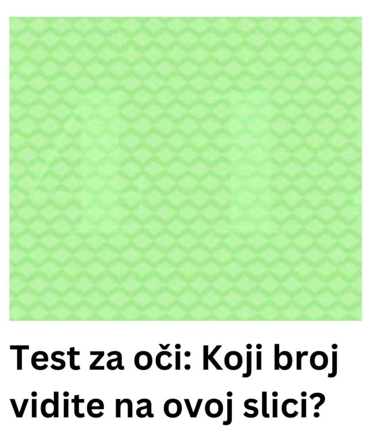 Test za oči: Koji broj vidite na ovoj slici? – Posao Srbija